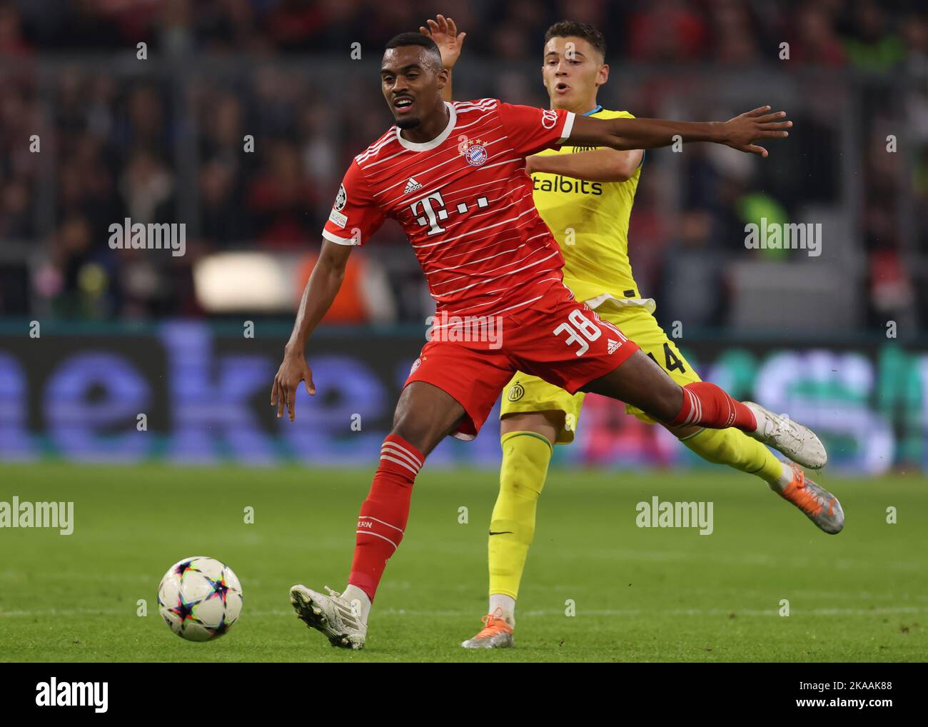 Munich, Germany, 1st November 2022. Ryan Gravenberch of Bayern Munchen ...