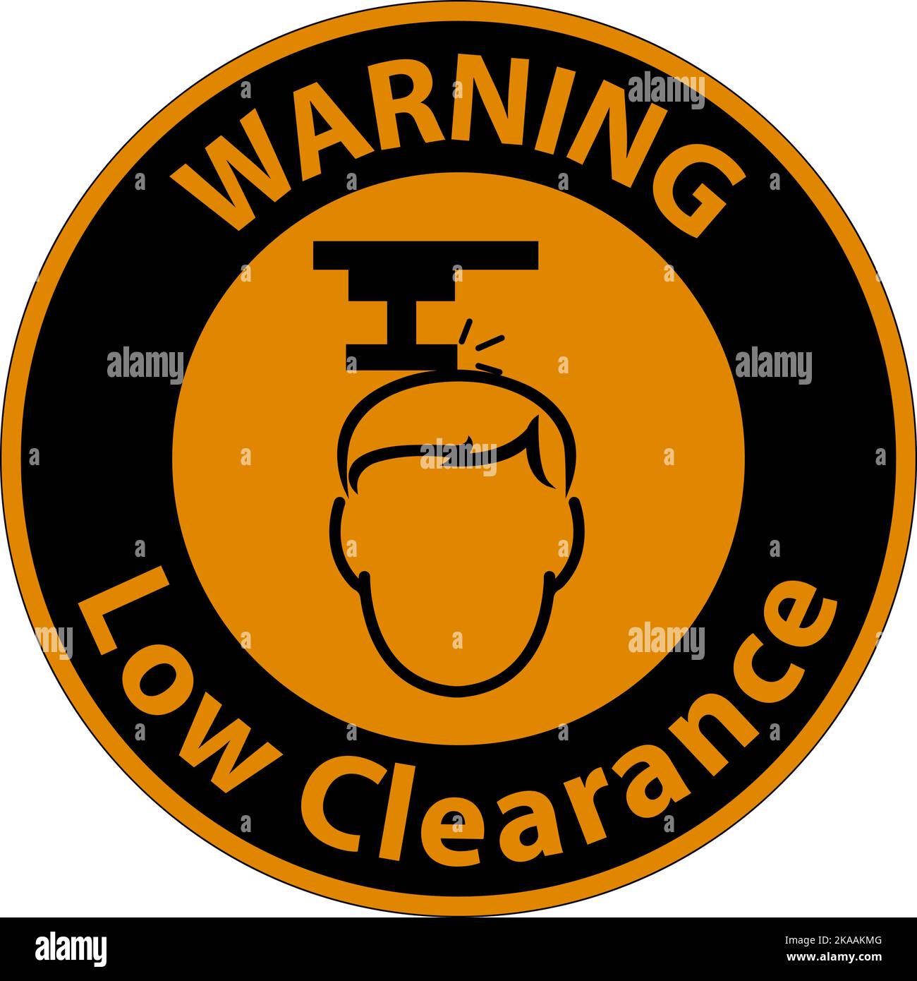 Warning Low Clearance Watch Your Head Sign Stock Vector Image & Art - Alamy