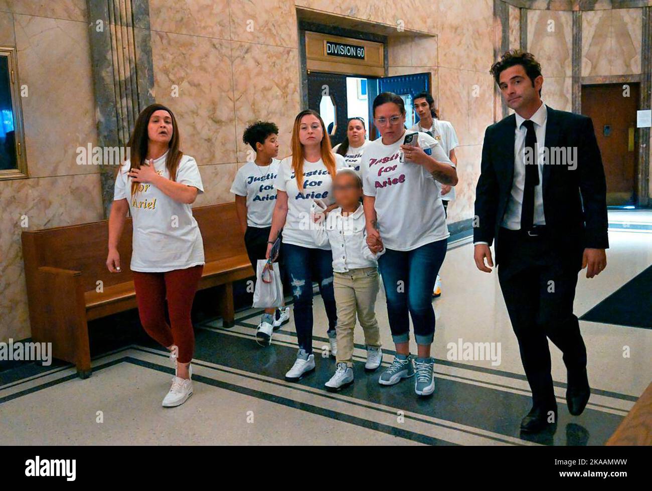 Kansas City, Missouri. Nov. 1, 2022, The family of Ariel Young leave ...