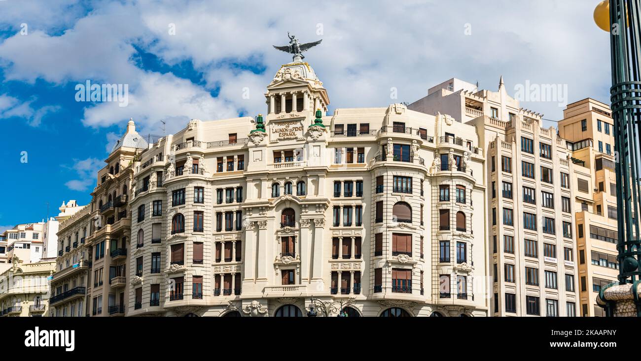 Architecture and buildings over City of Arts and Sciences in Valencia ...