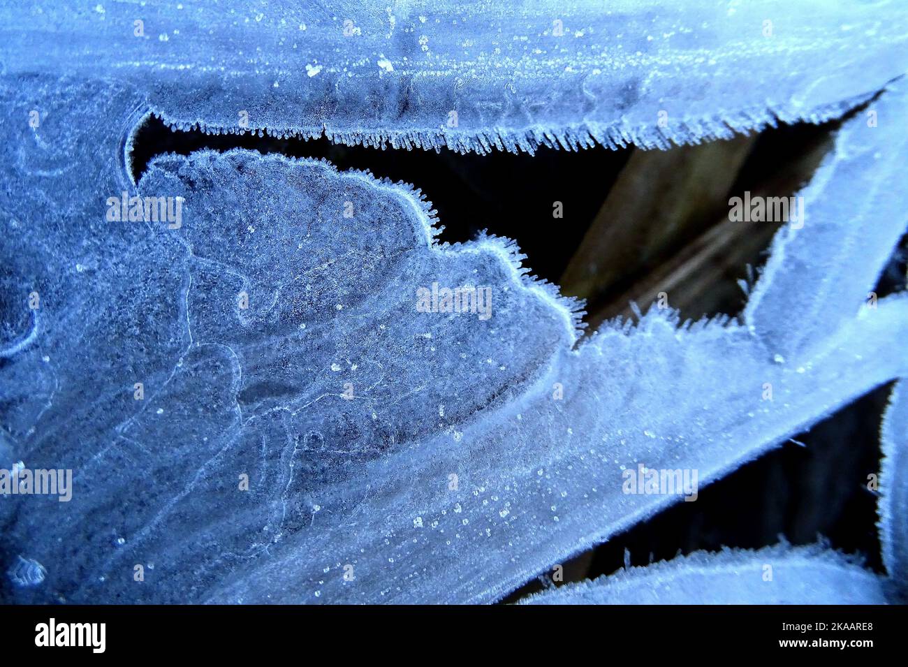 Aerial photos show different shapes of ice covered the Songhua River ...