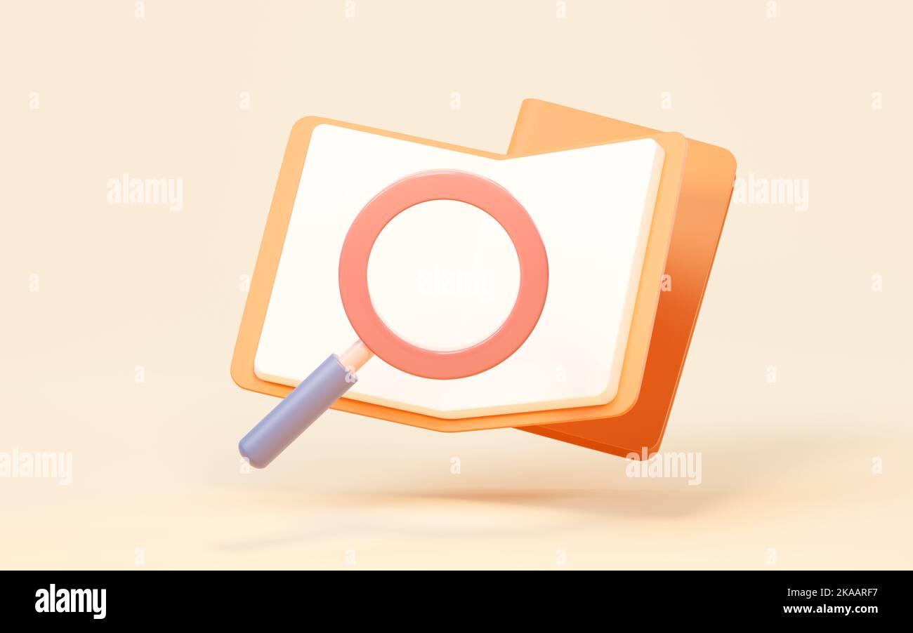 Search the knowledge in books, 3d rendering. Digital drawing Stock ...