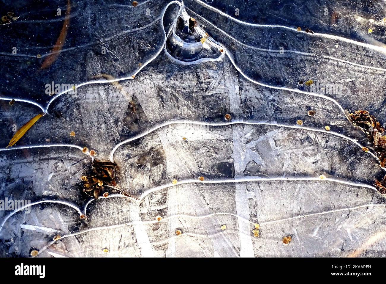Aerial photos show different shapes of ice covered the Songhua River ...