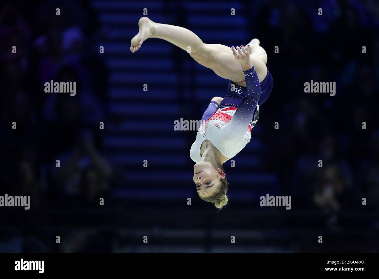 Alice Kinsella of Great Britain competes on the balance beam during the ...