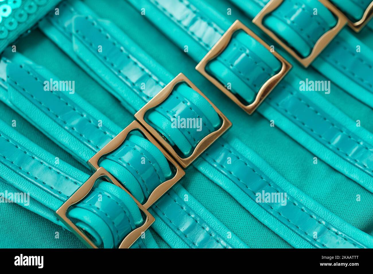 Closeup view of mint belts as background Stock Photo - Alamy
