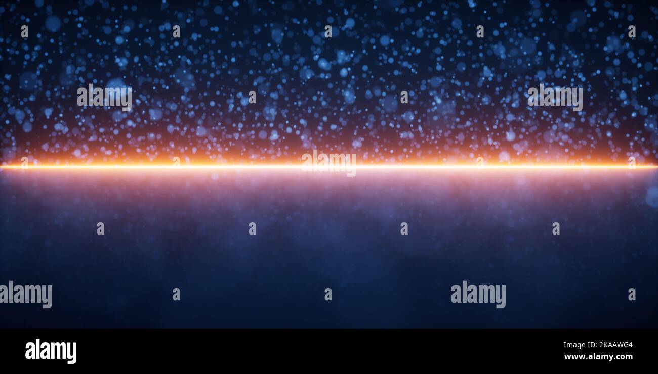 Glowing particles, abstract stardust background, 3d rendering. Digital ...