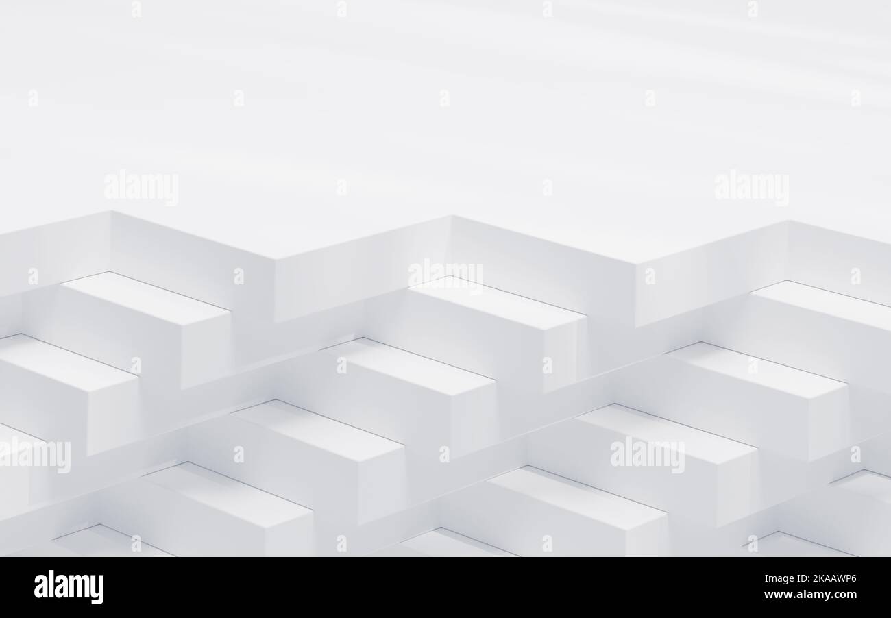 Abstract cube structure, 3d rendering. Digital drawing Stock Photo - Alamy