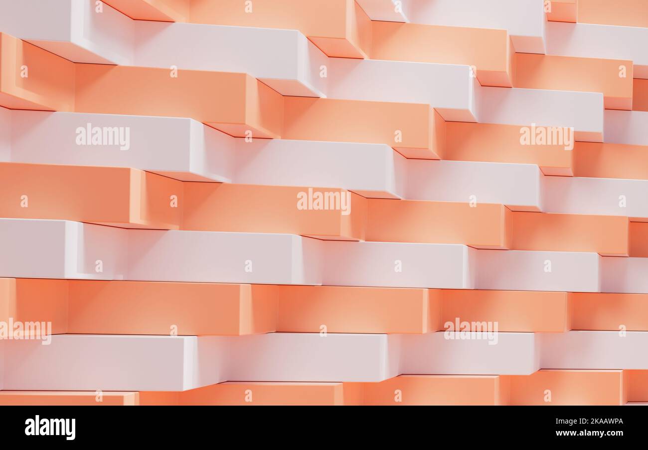 Abstract cube structure, 3d rendering. Digital drawing Stock Photo - Alamy