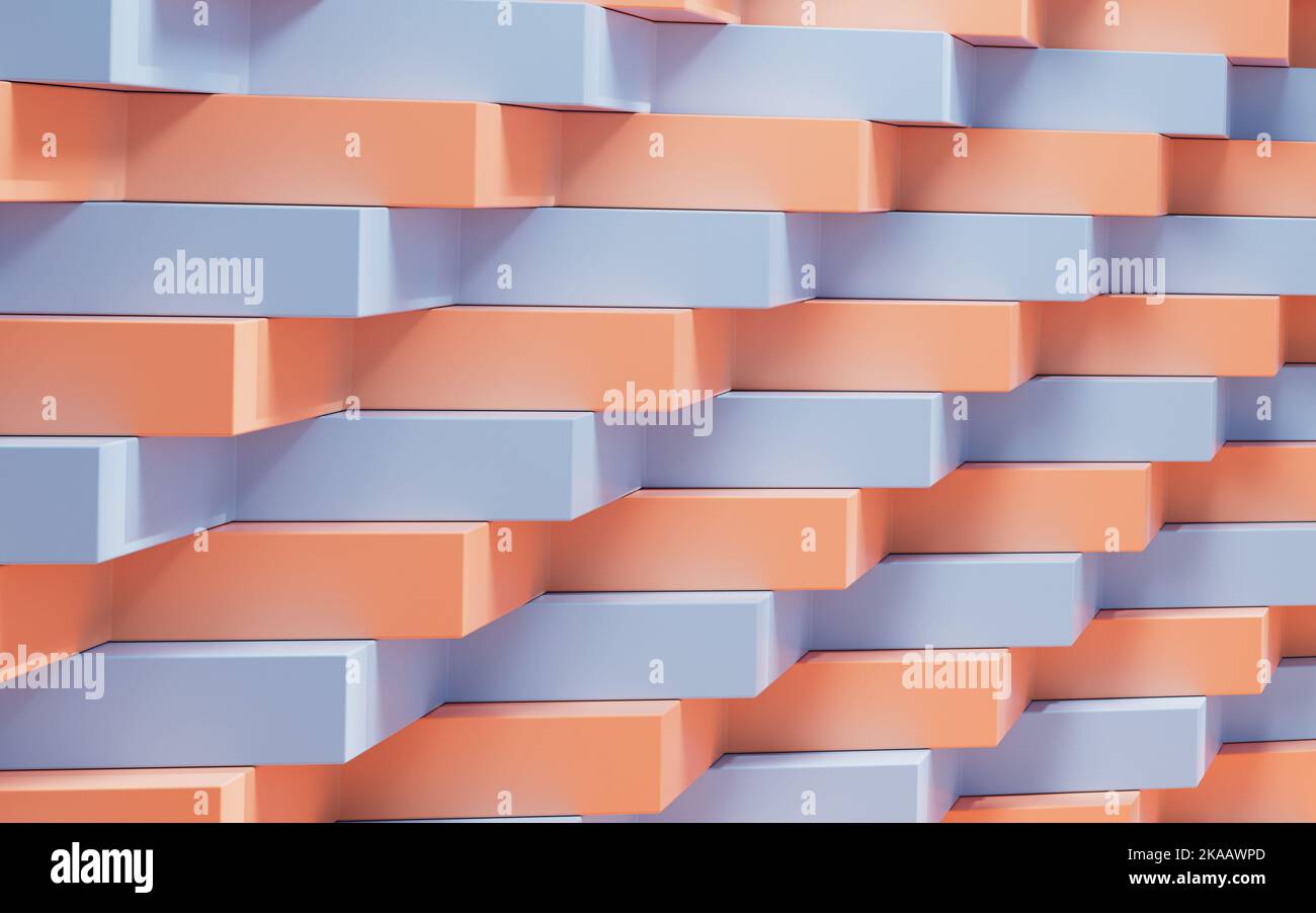 Abstract cube structure, 3d rendering. Digital drawing Stock Photo - Alamy