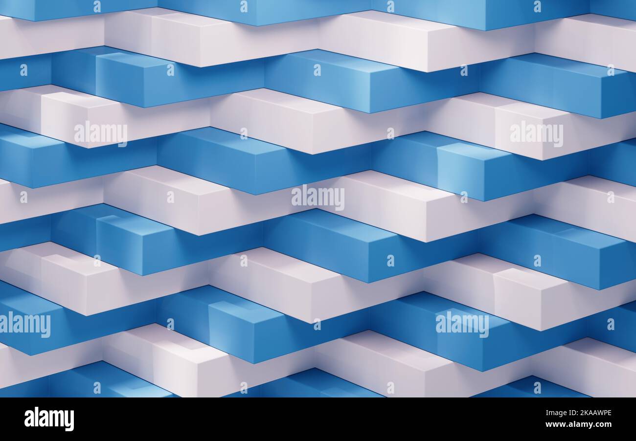 Abstract cube structure, 3d rendering. Digital drawing Stock Photo - Alamy