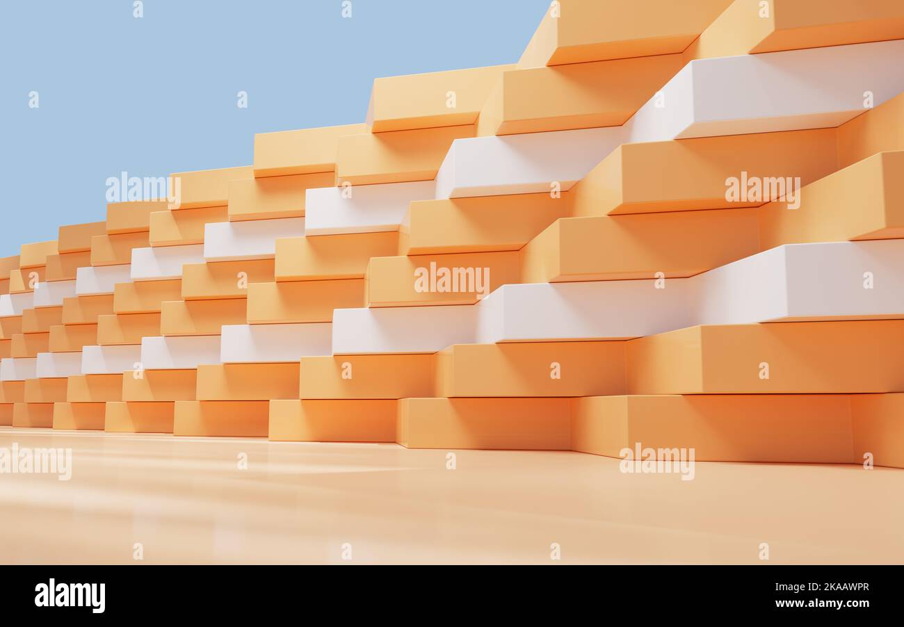 Abstract cube structure, 3d rendering. Digital drawing Stock Photo - Alamy