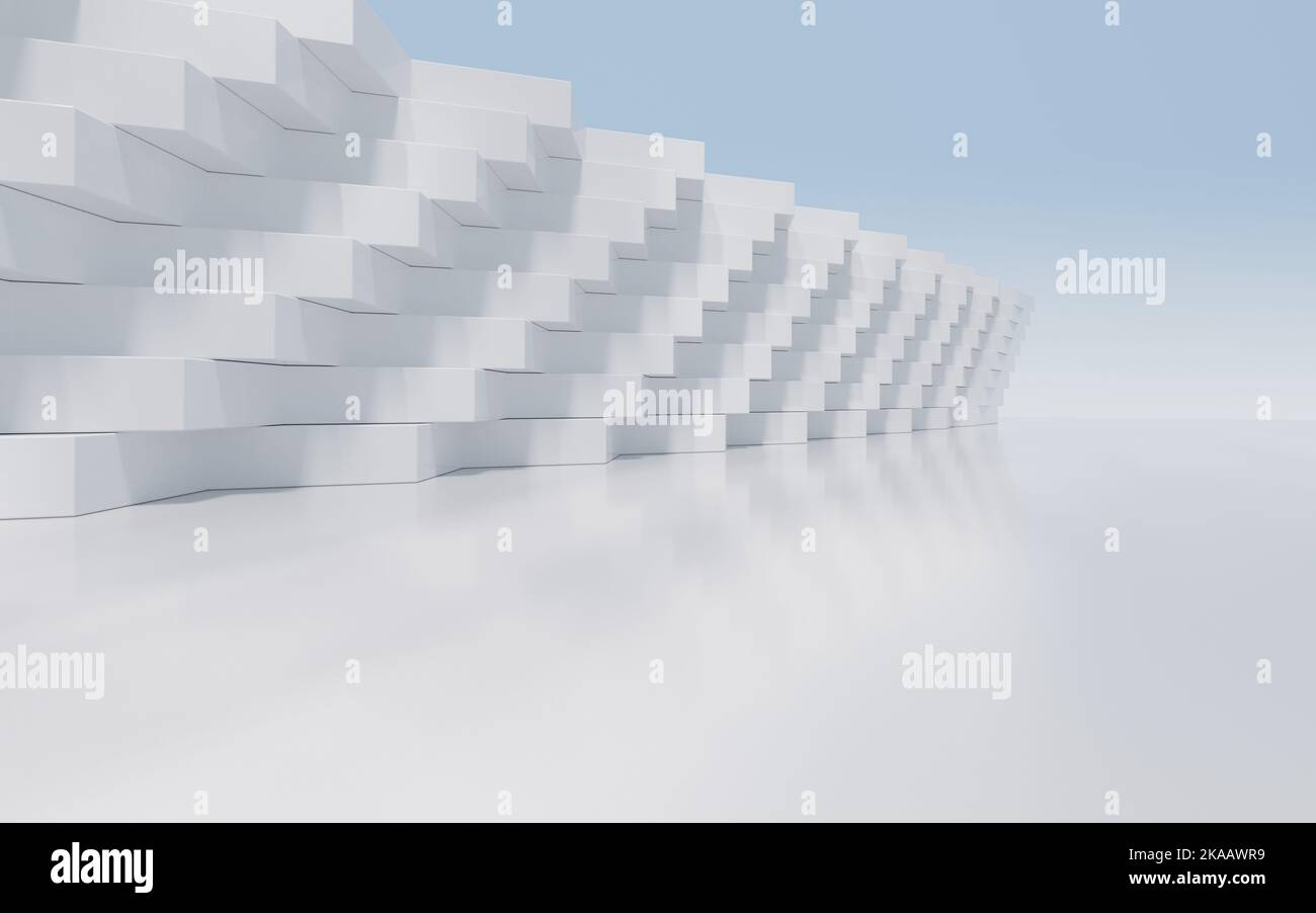 Abstract cube structure, 3d rendering. Digital drawing Stock Photo - Alamy