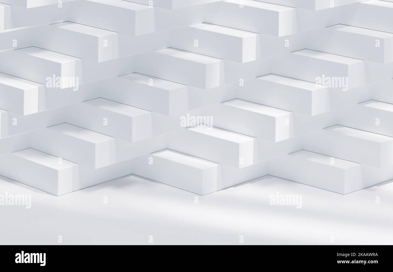 Abstract cube structure, 3d rendering. Digital drawing Stock Photo - Alamy