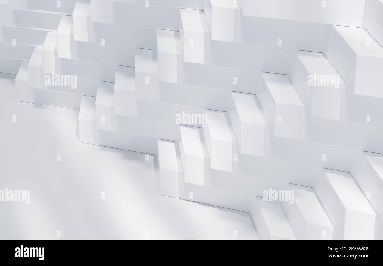 Abstract cube structure, 3d rendering. Digital drawing Stock Photo - Alamy