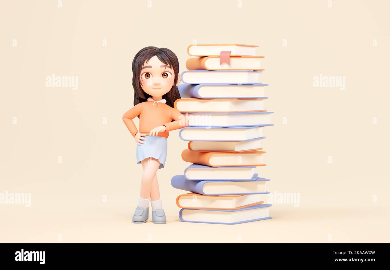 Books 3d rendering blank hi-res stock photography and images - Alamy