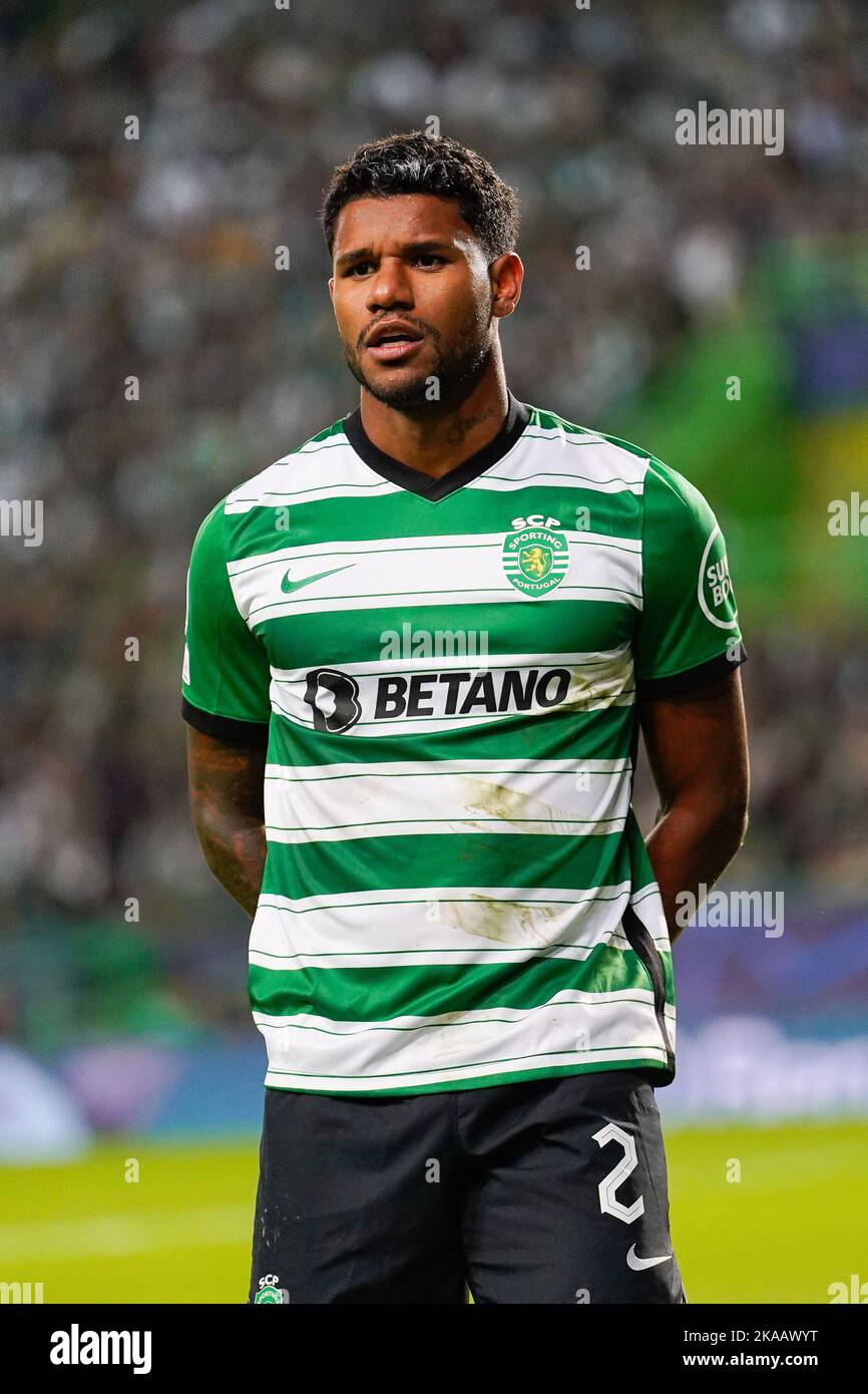 Lisbon, Portugal. 01st Nov, 2022. Matheus Reis from Sporting CP seen ...