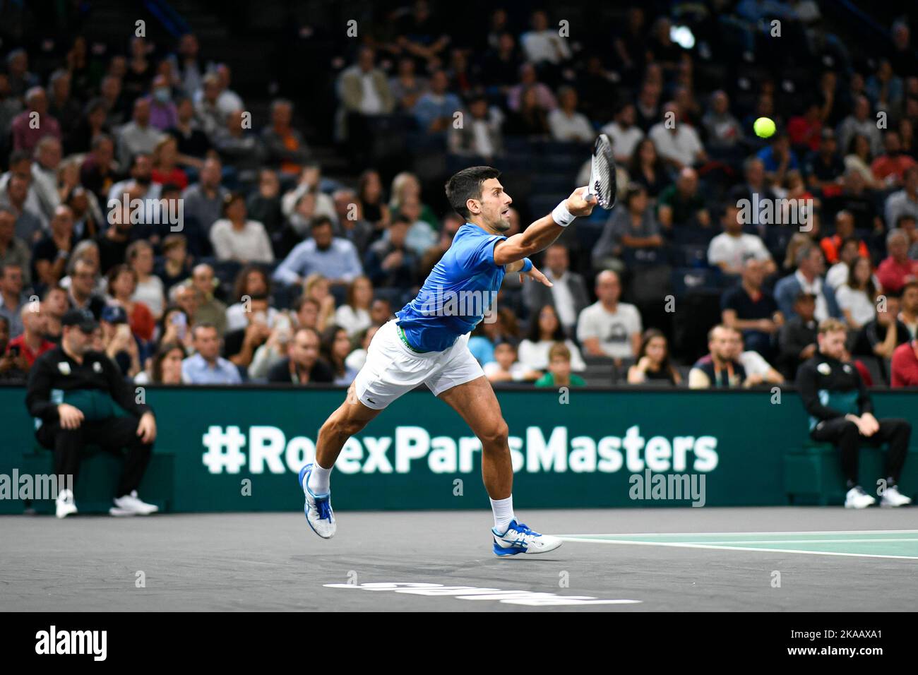 Paris, France. November, 1, 2022, Novak Djokovic of Serbia during the ...