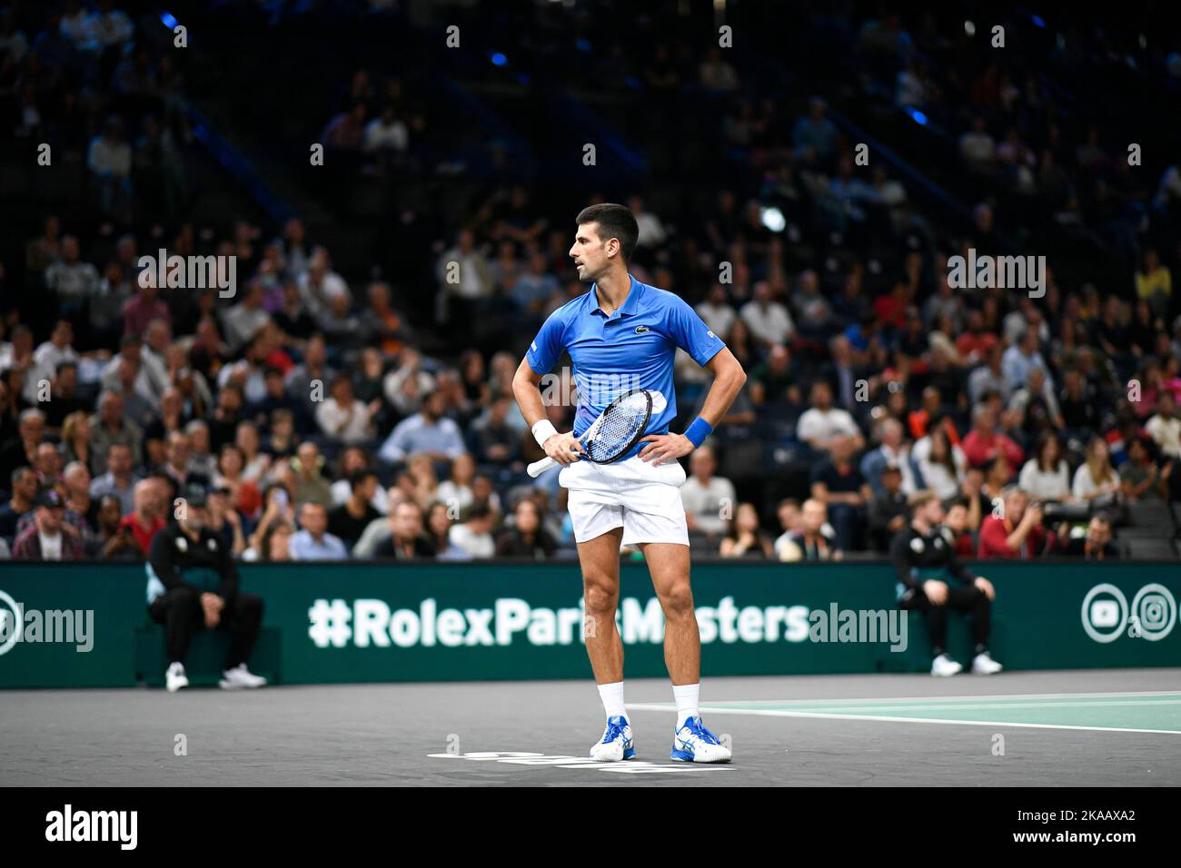 Paris, France. November, 1, 2022, Novak Djokovic of Serbia during the ...
