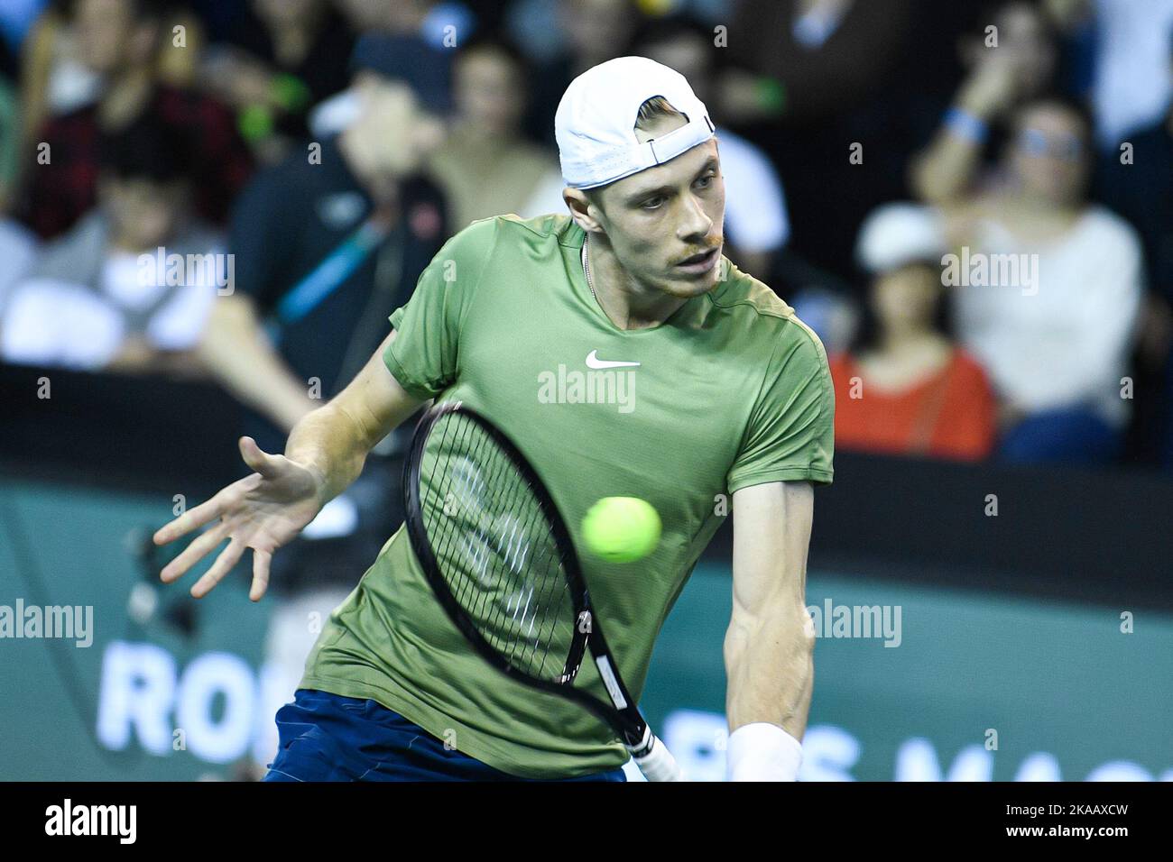 Paris, France. November, 1, 2022, Denis Shapovalov of Canada during the Rolex Paris Masters, ATP ...