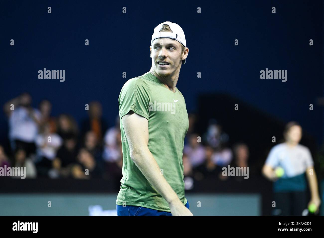 Paris, France. November, 1, 2022, Denis Shapovalov of Canada during the Rolex Paris Masters, ATP ...