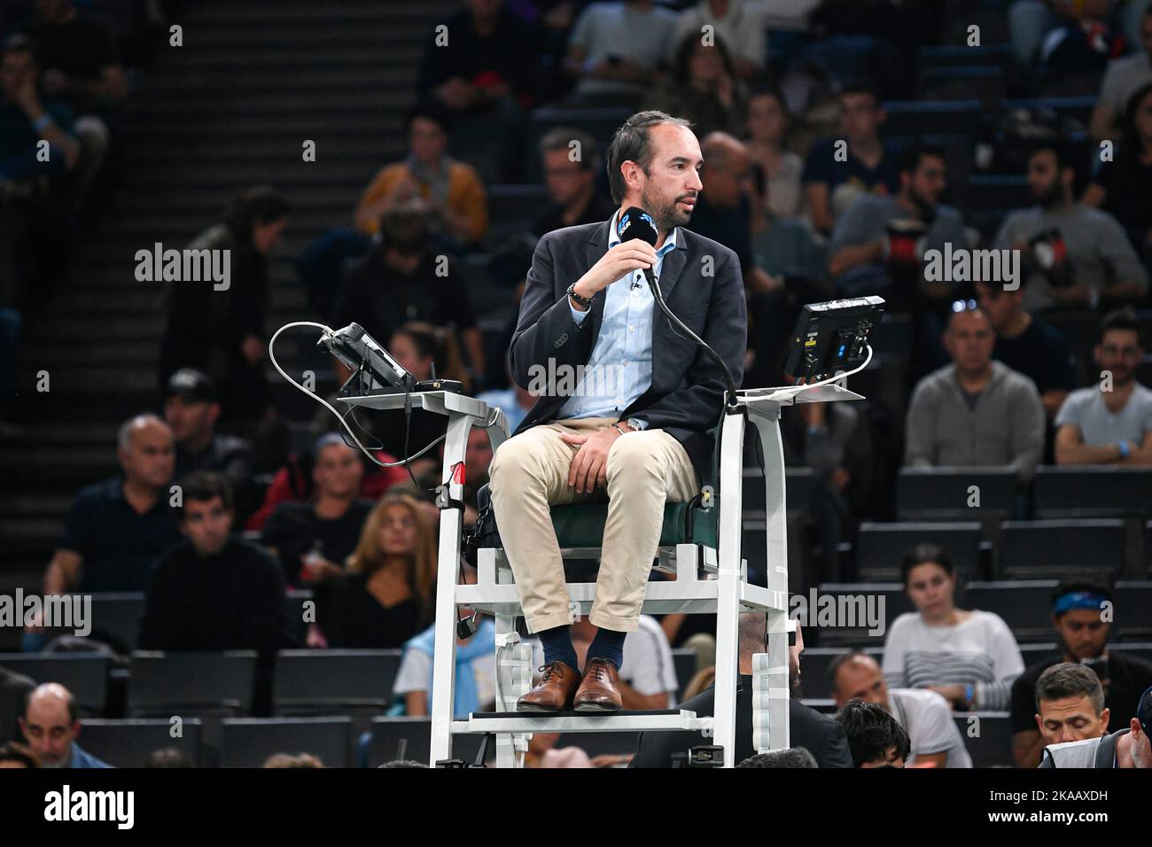 Paris, France. November, 1, 2022, Referee Arnaud Gabas during the Rolex ...