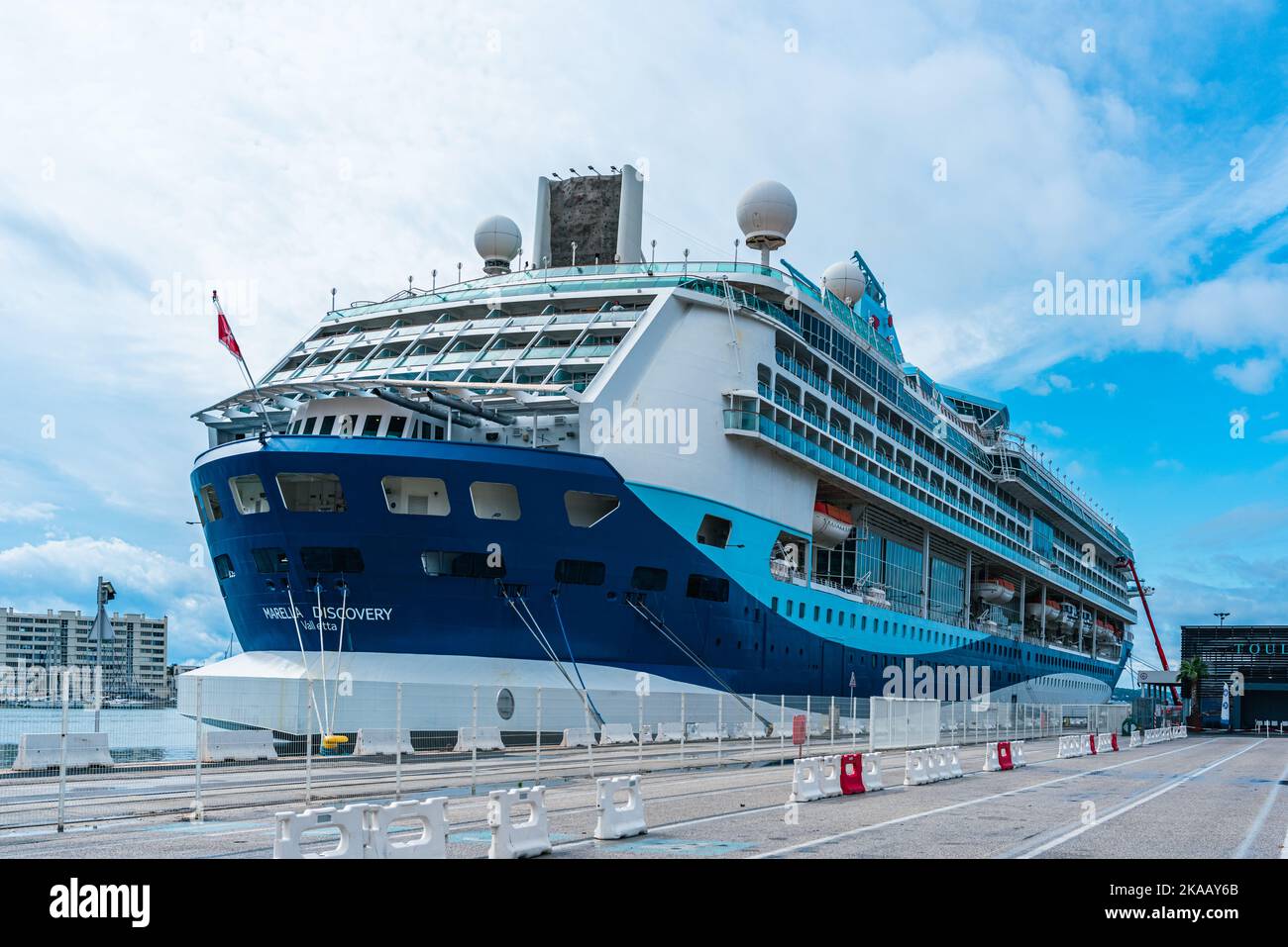 TUI Marella Discovery Cruise Ship in Port of Toulon, France, Europe ...