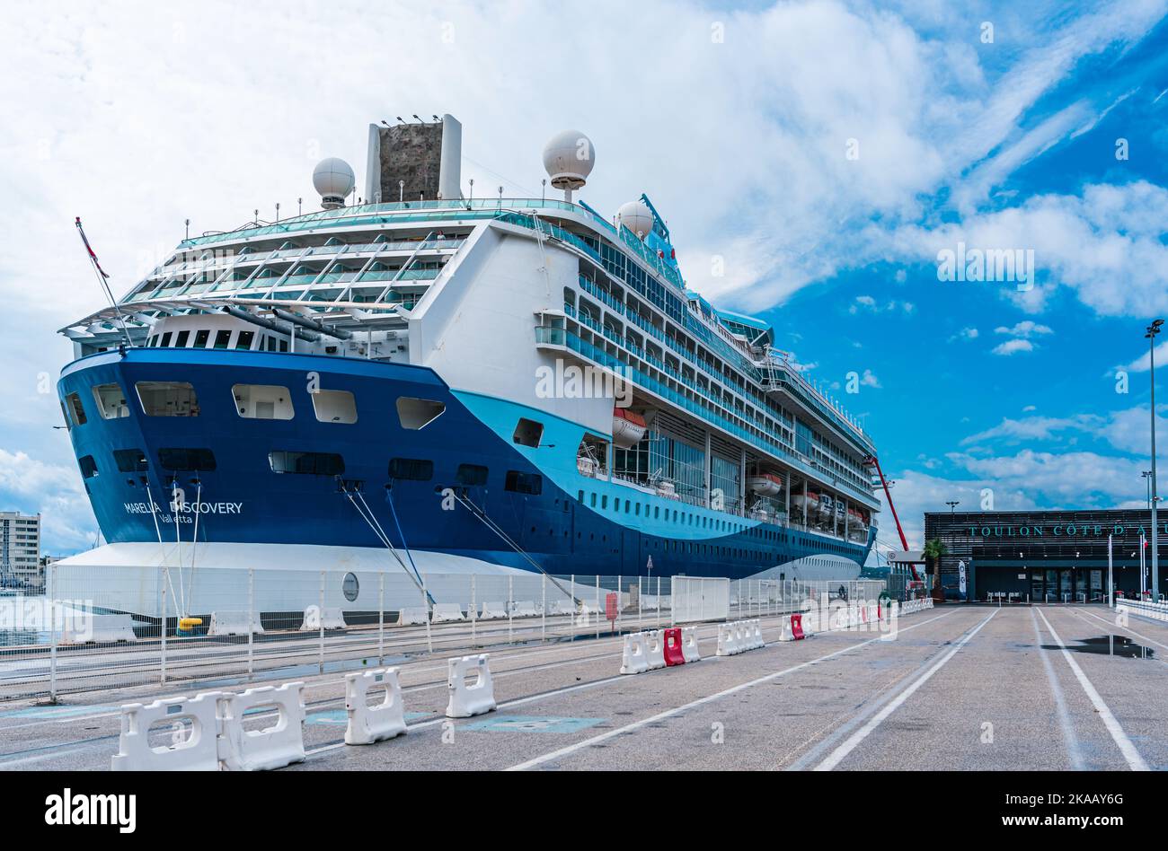 TUI Marella Discovery Cruise Ship in Port of Toulon, France, Europe ...
