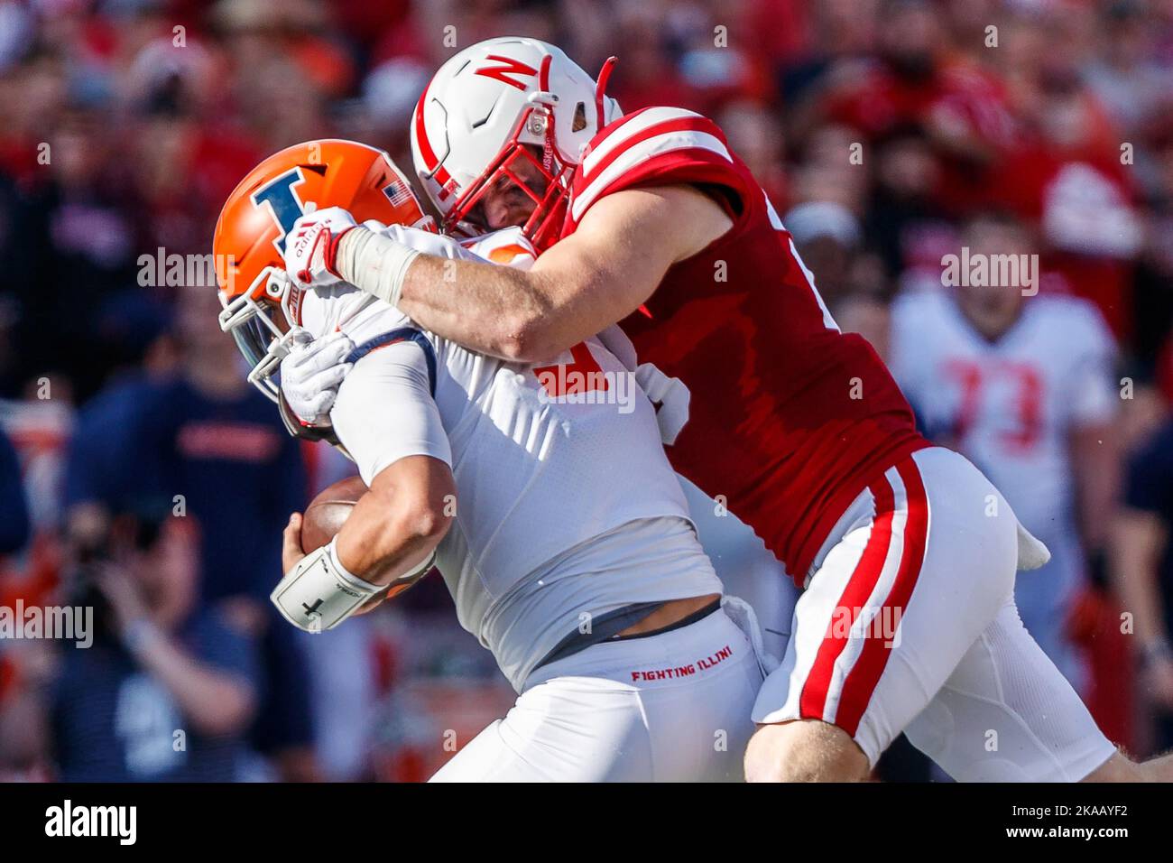 October 29, 2022 - Lincoln, NE. U.S. Nebraska Cornhuskers defensive ...