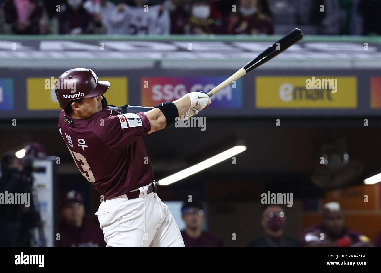 02nd Nov, 2022. Baseball: 2022 Korean Series Jeon Byung-woo of the ...