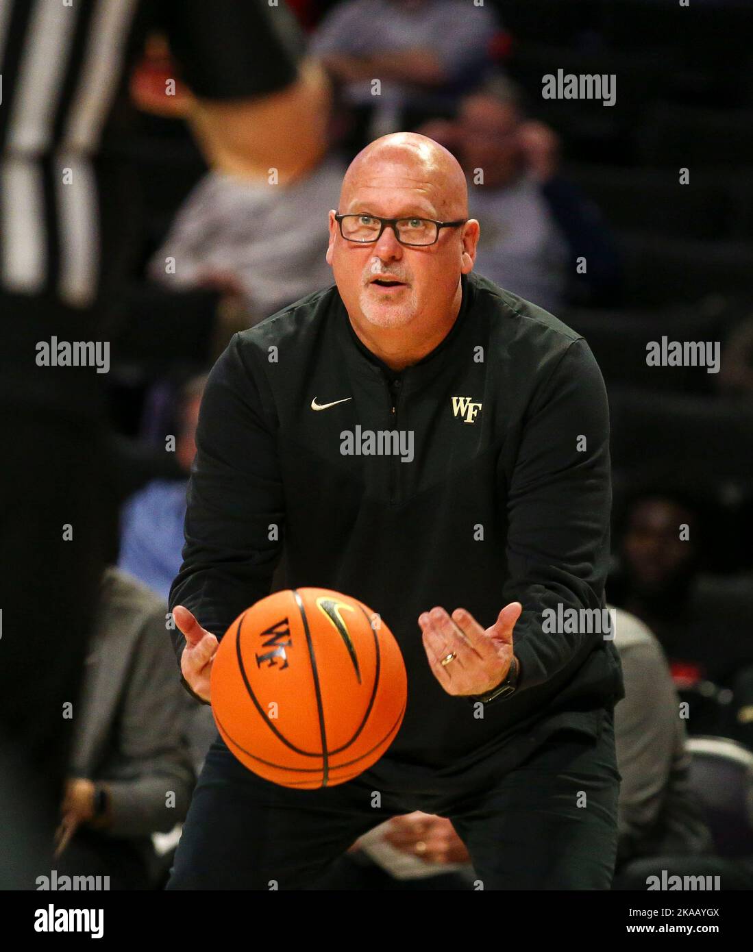 November 1, 2022: Steve Forbes, head basketball coach of Winston Salem ...