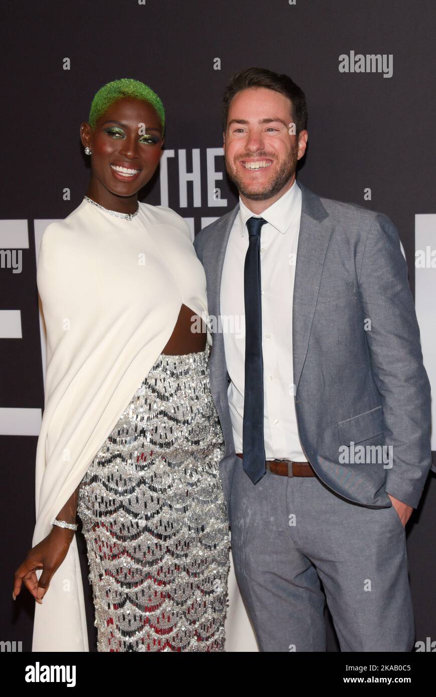New York, NY, on November 1, 2022. Jodie Turner-Smith and Evan Parter ...