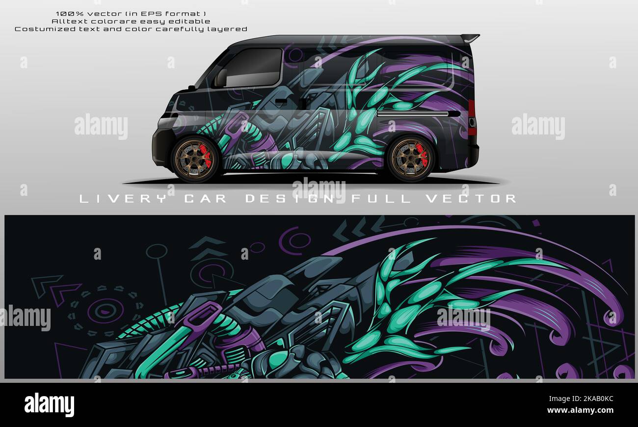 car livery graphic vector. abstract grunge background design for ...