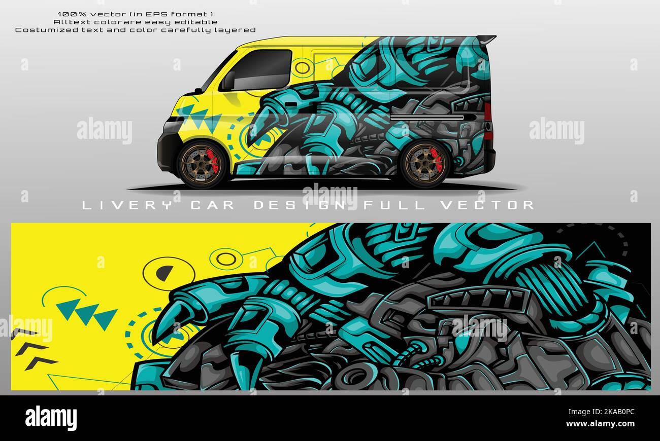 car livery graphic vector. abstract grunge background design for ...