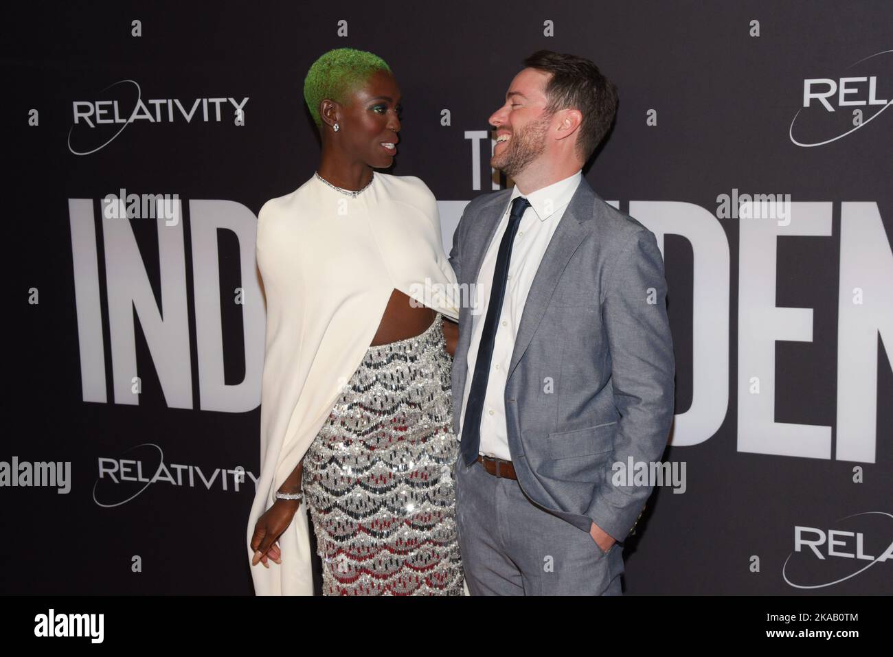 New York, NY, on November 1, 2022. Jodie Turner-Smith and Evan Parter ...