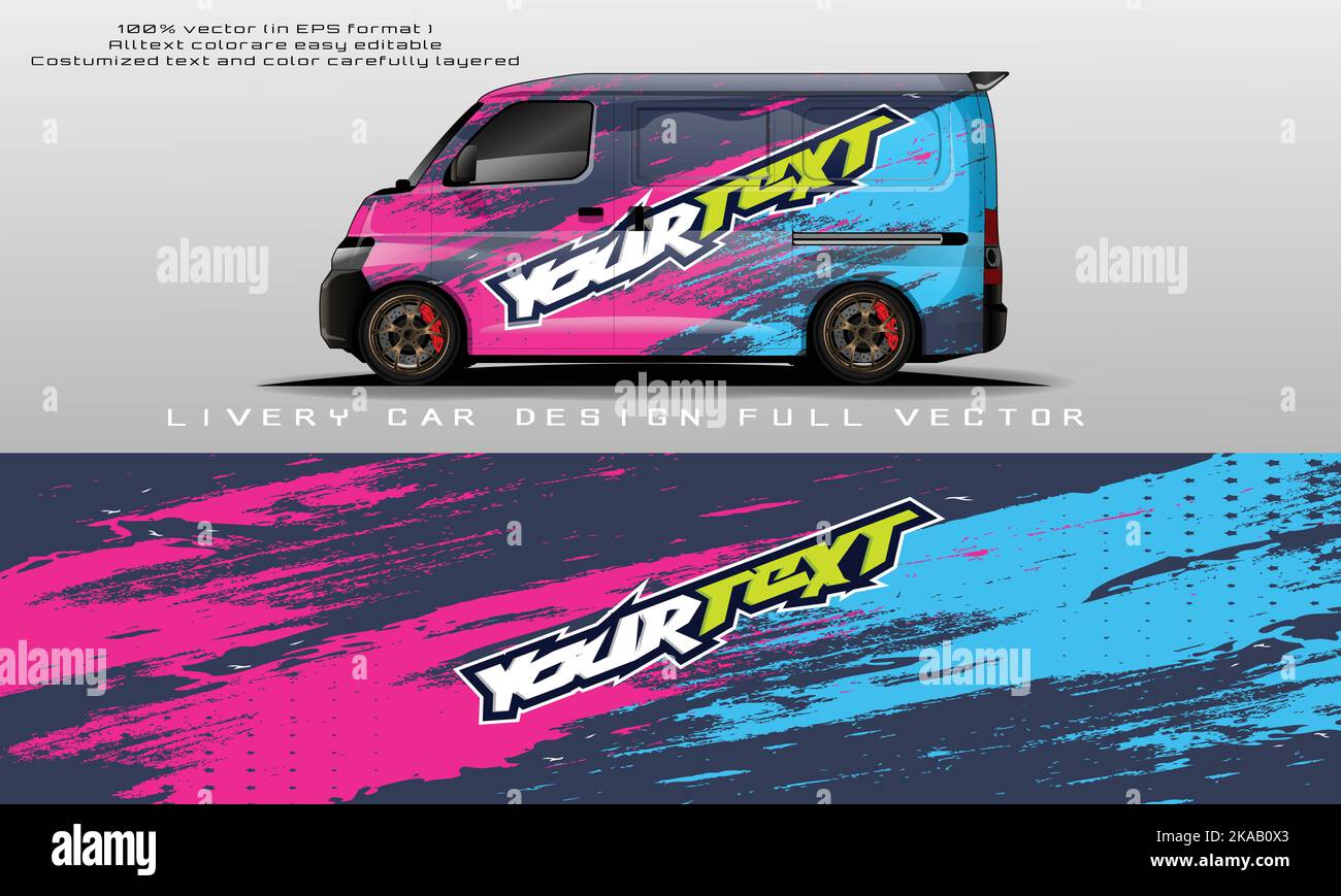 car livery graphic vector. abstract grunge background design for ...