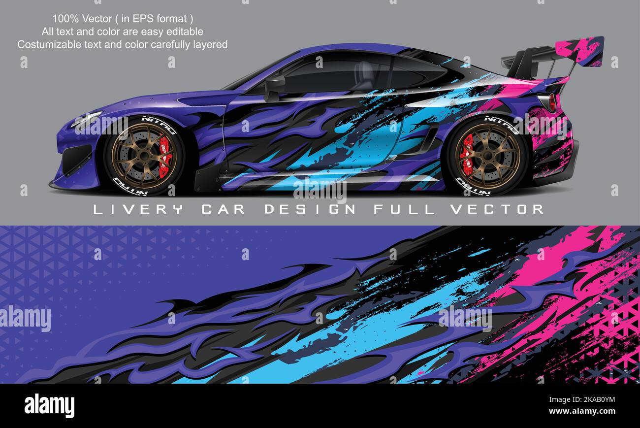 car livery graphic vector. abstract grunge background design for ...