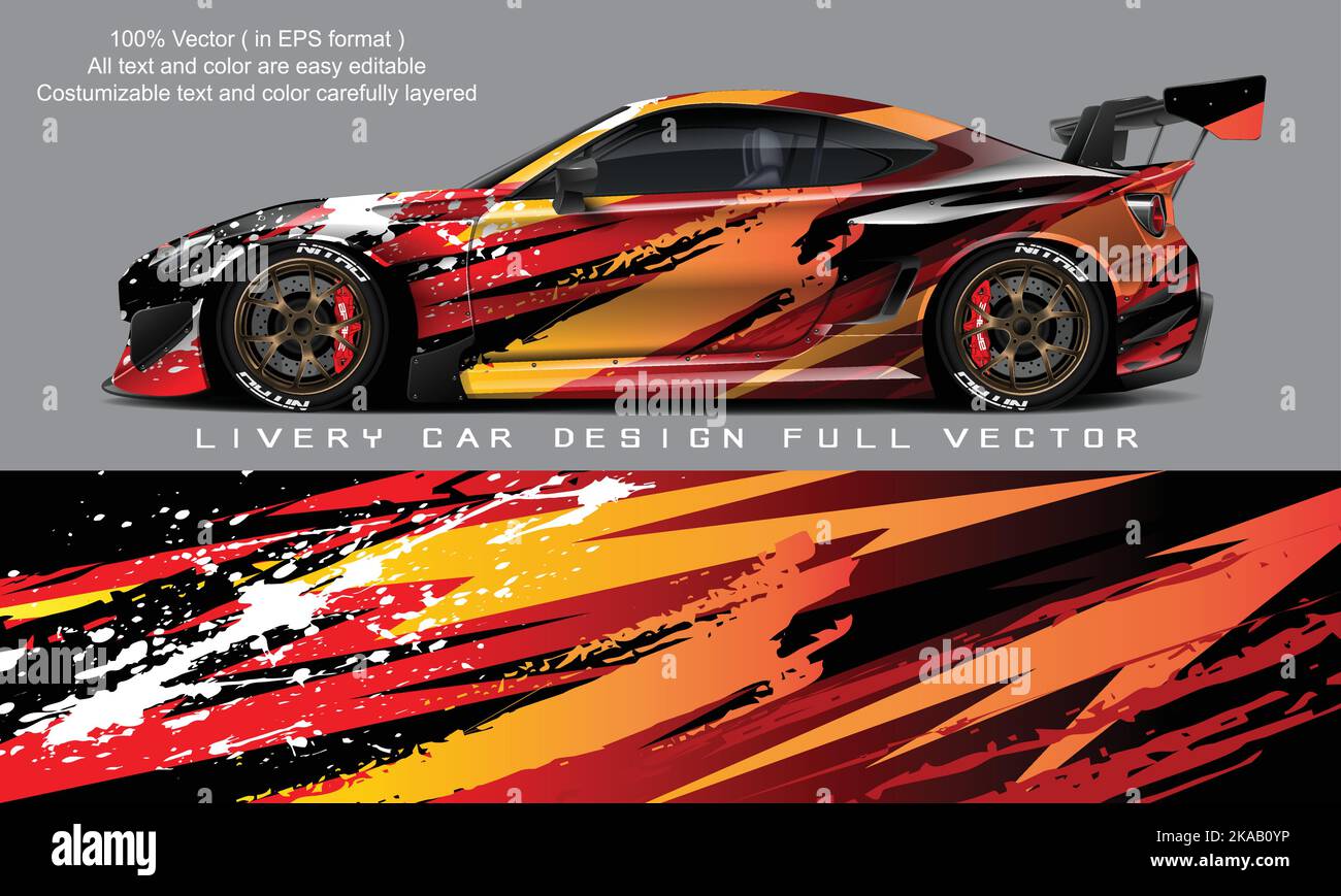 car livery graphic vector. abstract grunge background design for ...