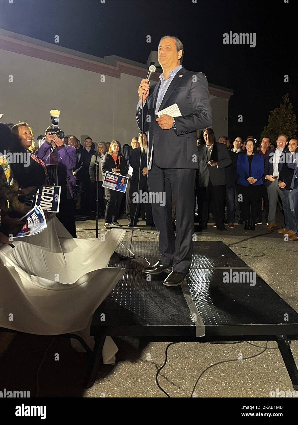 New York, US, November 1 2022, New York NY: Senator Andrew Lanza at the Get Out the Vote Rally ...