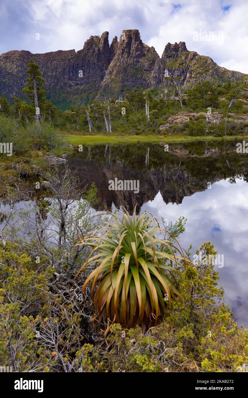 mt geryon and the pool of memories with pandani in the foreground Stock ...