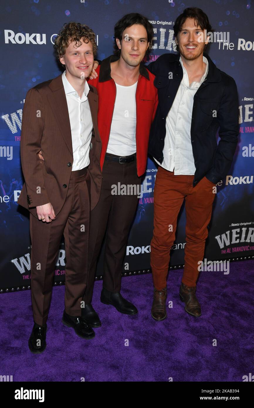 Jack Lancaster, Tommy O'Brien and Spencer Treat Clark attend the "Weird ...