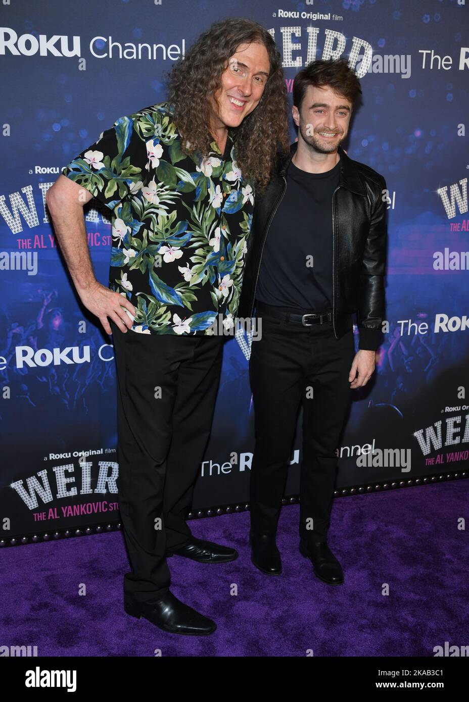 Weird Al Yankovic and Daniel Radcliffe attend the "Weird: The Al Yankovic Story" New York ...