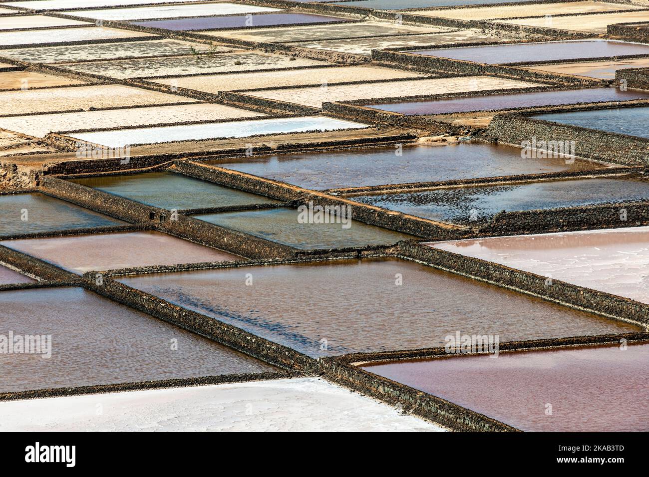 salt basins in saline de Janubio Stock Photo - Alamy