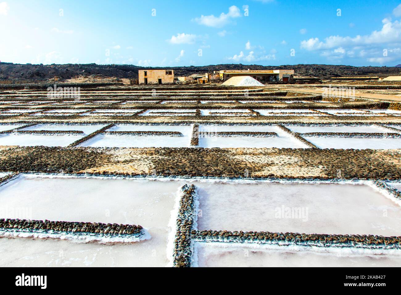 salt basins in saline de Janubio Stock Photo - Alamy