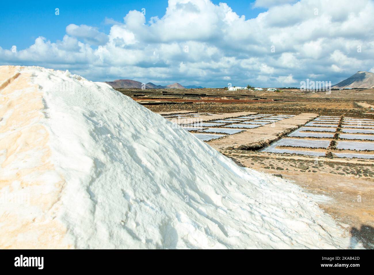 salt basins in saline de Janubio Stock Photo - Alamy