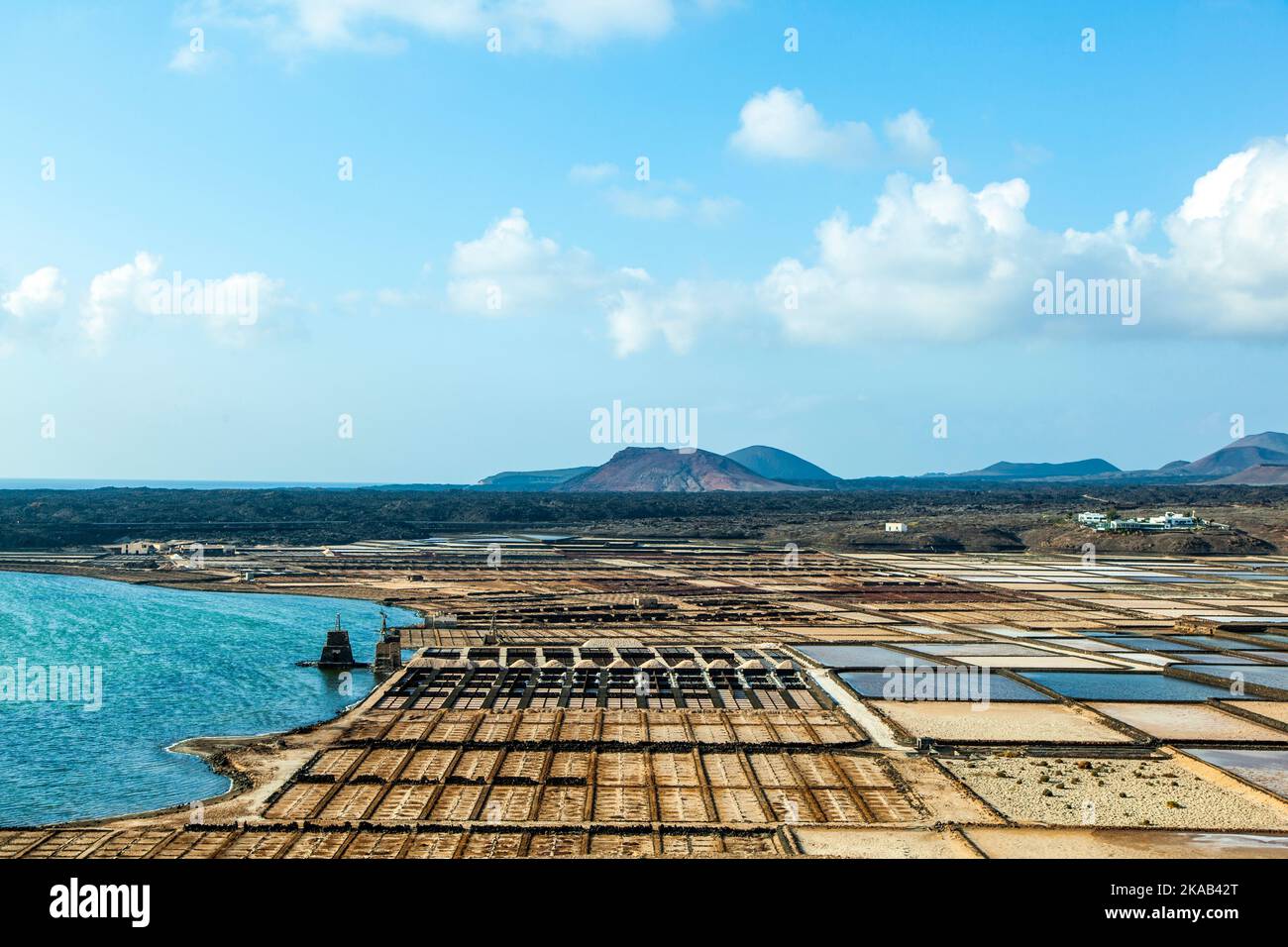 salt basins in saline de Janubio Stock Photo - Alamy