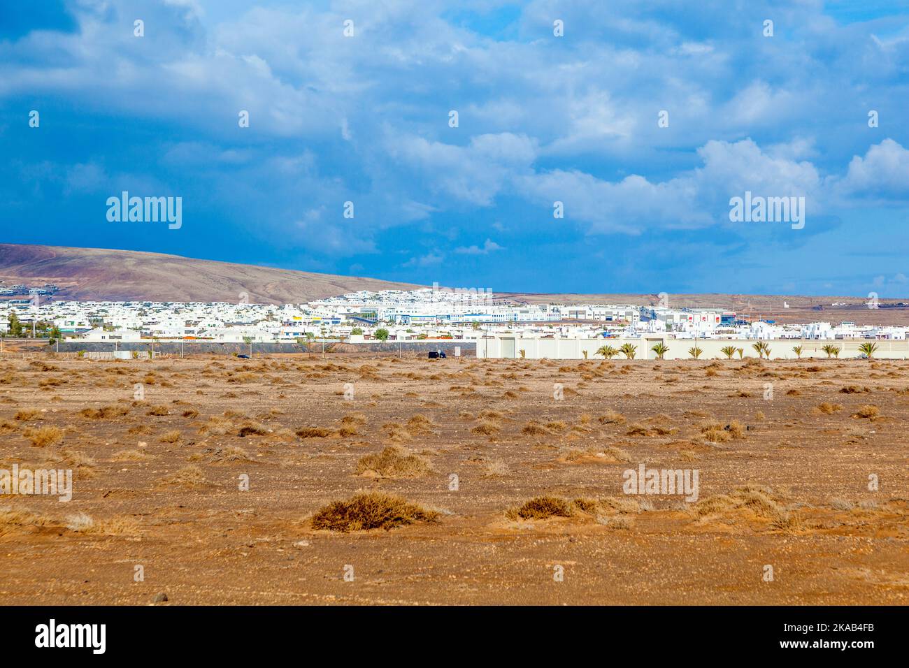 urbanisation project in Playa Blanca with newly built houses Stock ...