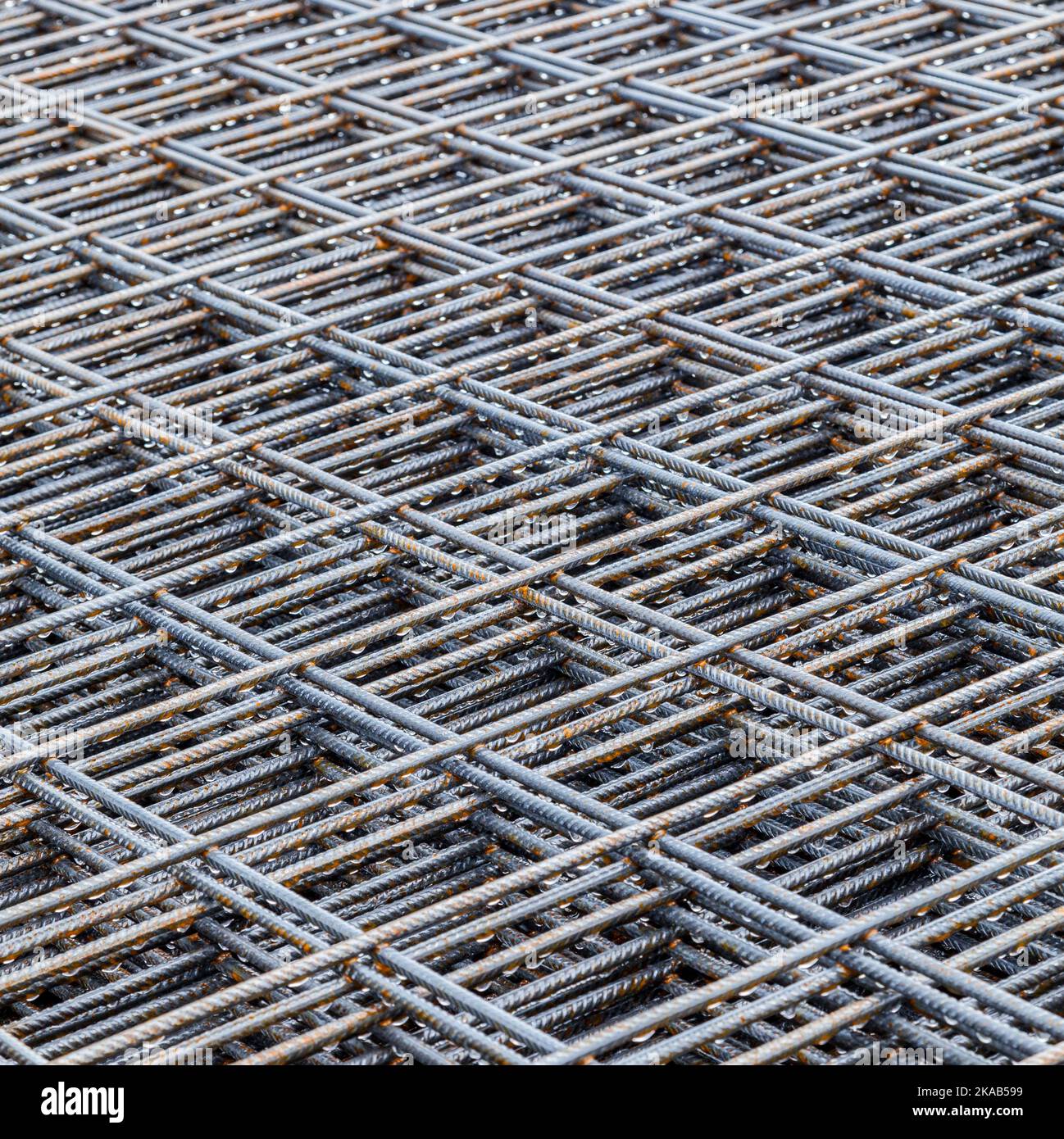 Steel Bars with rust stacked For Construction Stock Photo - Alamy