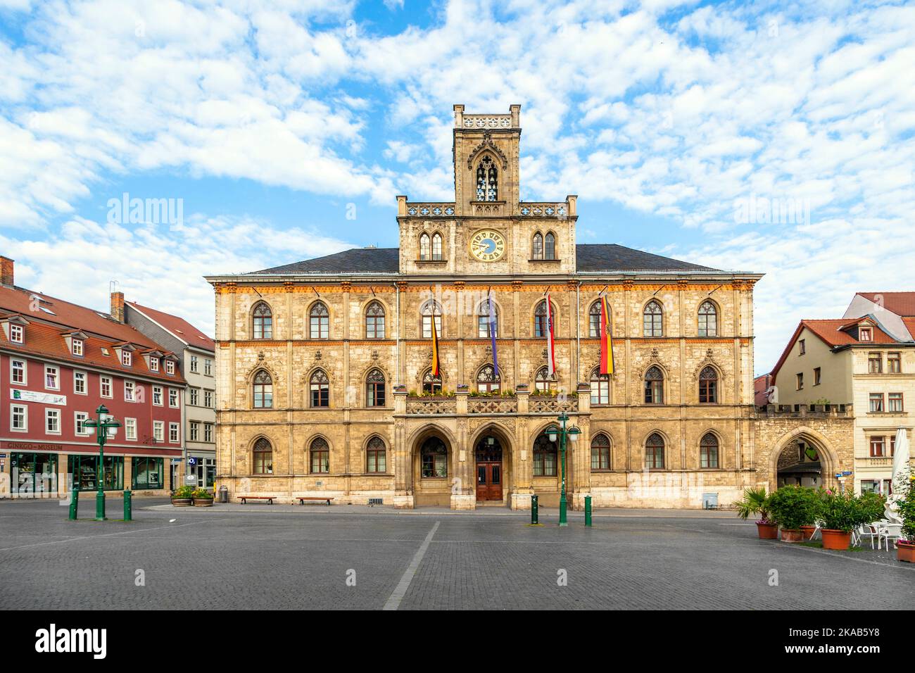 Town hall Weimar in Germany, UNESCO World Heritage Site Stock Photo - Alamy