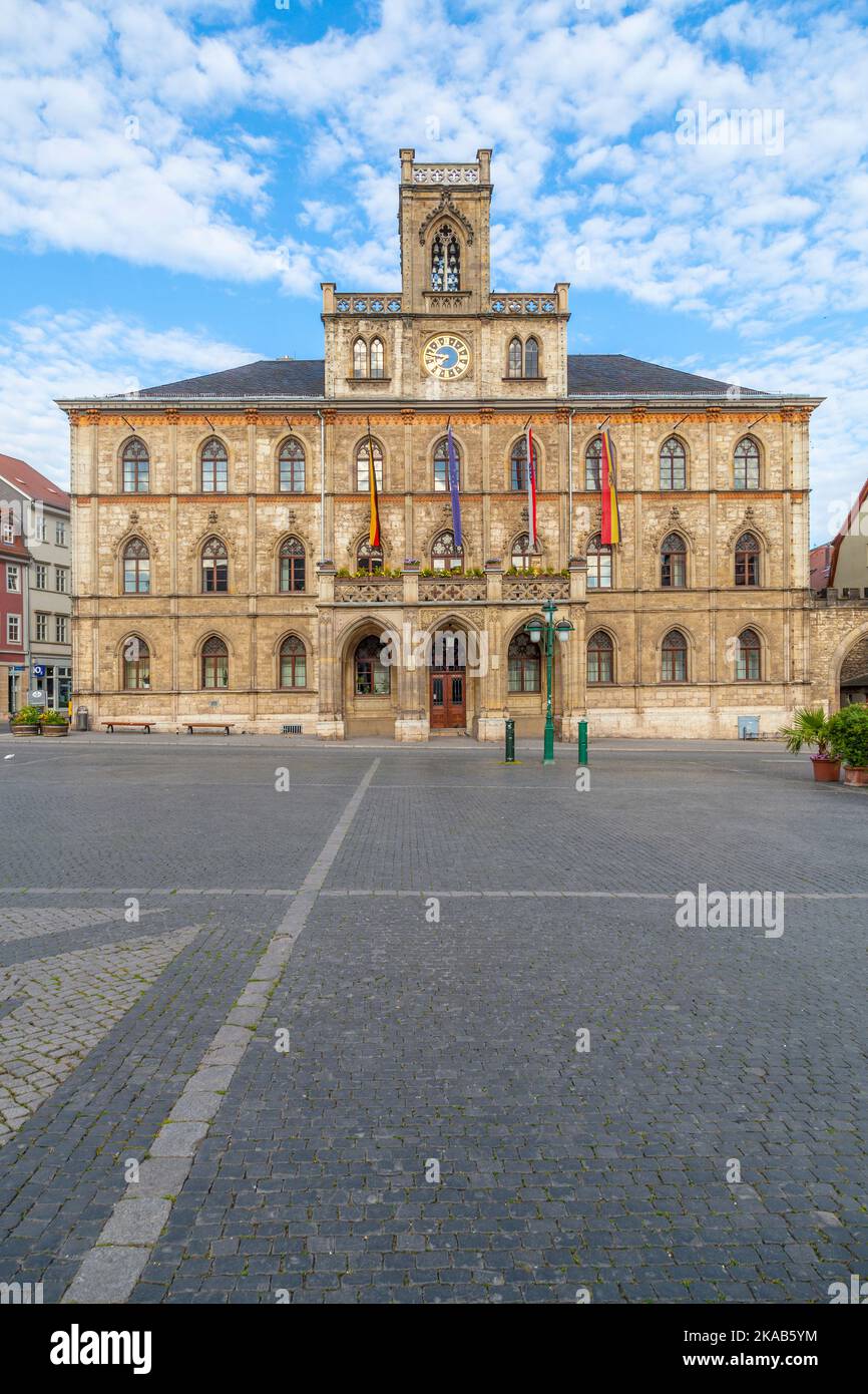 Town hall Weimar in Germany, UNESCO World Heritage Site Stock Photo - Alamy