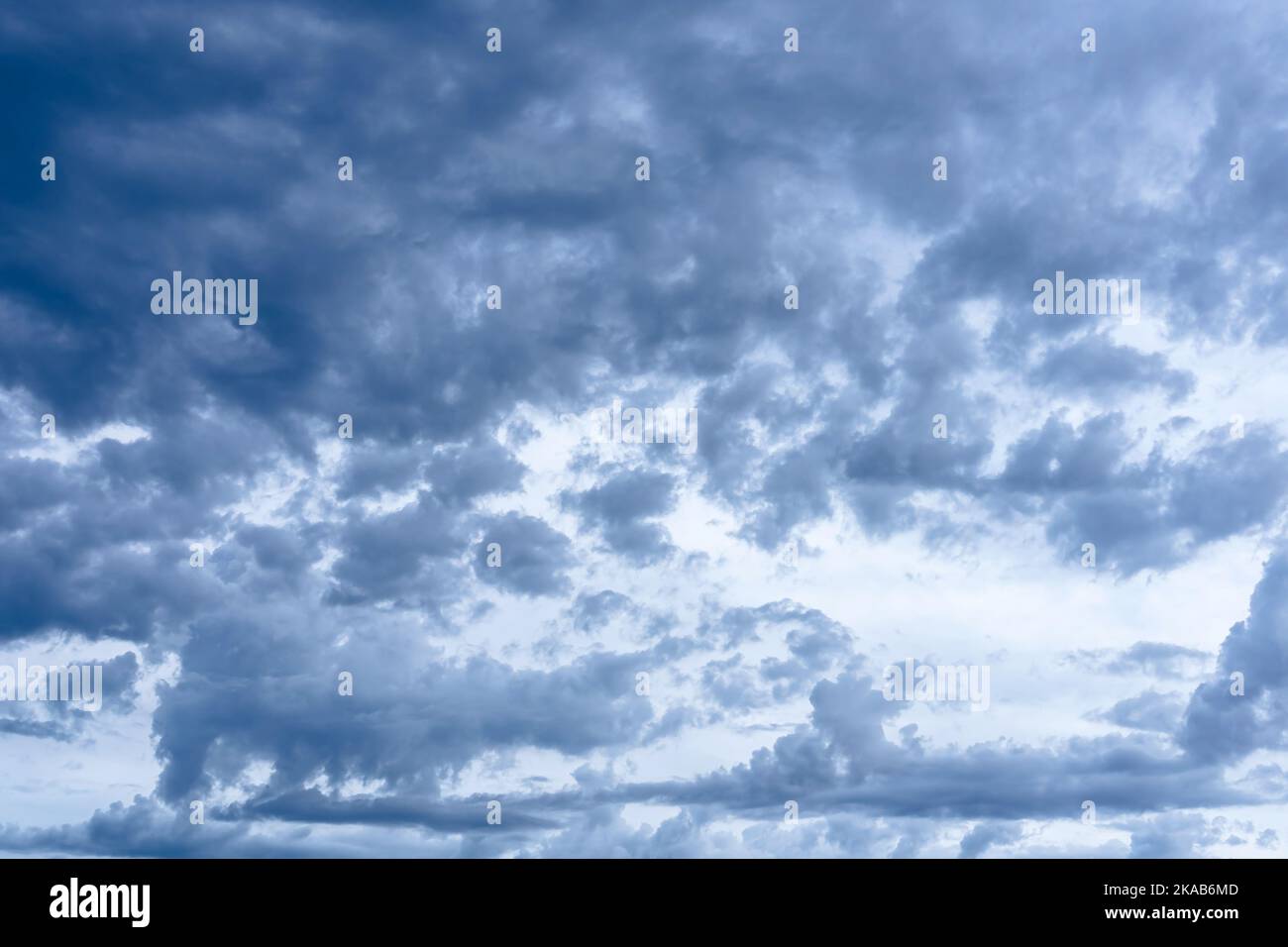 Clouds in the blue sky. Natural sky background texture, beautiful color ...